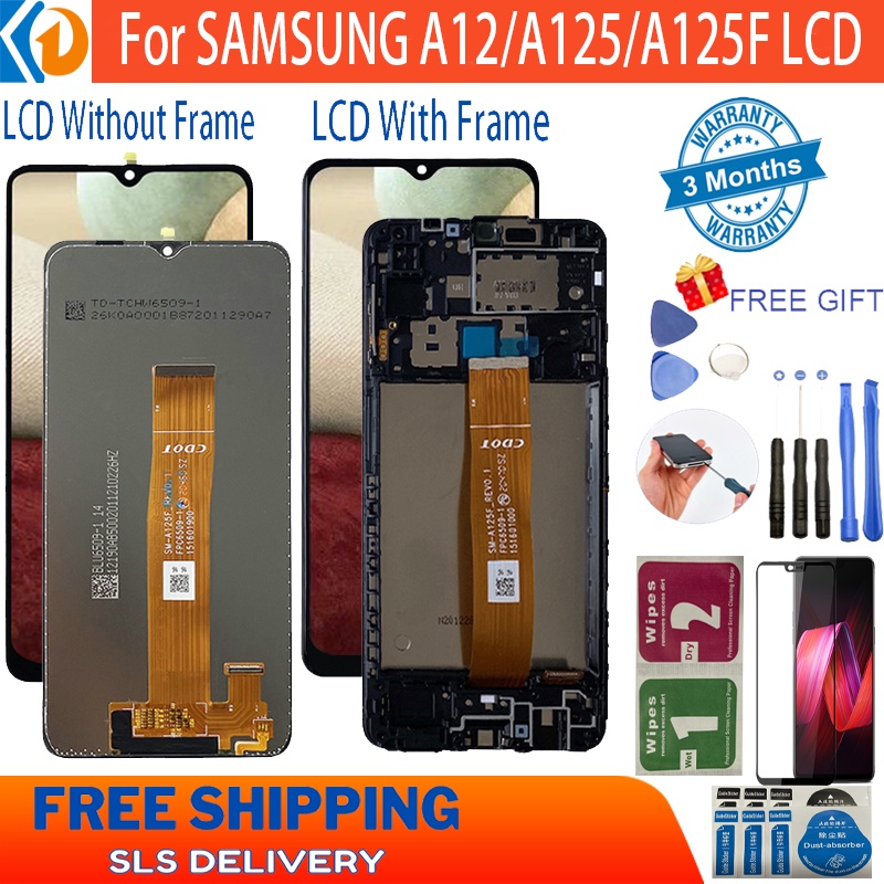 Original For Samsung Galaxy A12 A125 A127 Sm A125f Sm A125f Dsn Lcd