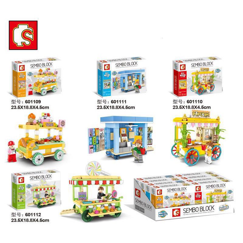 Sembo Block Mini Cart 601109-601112 | Shopee Malaysia