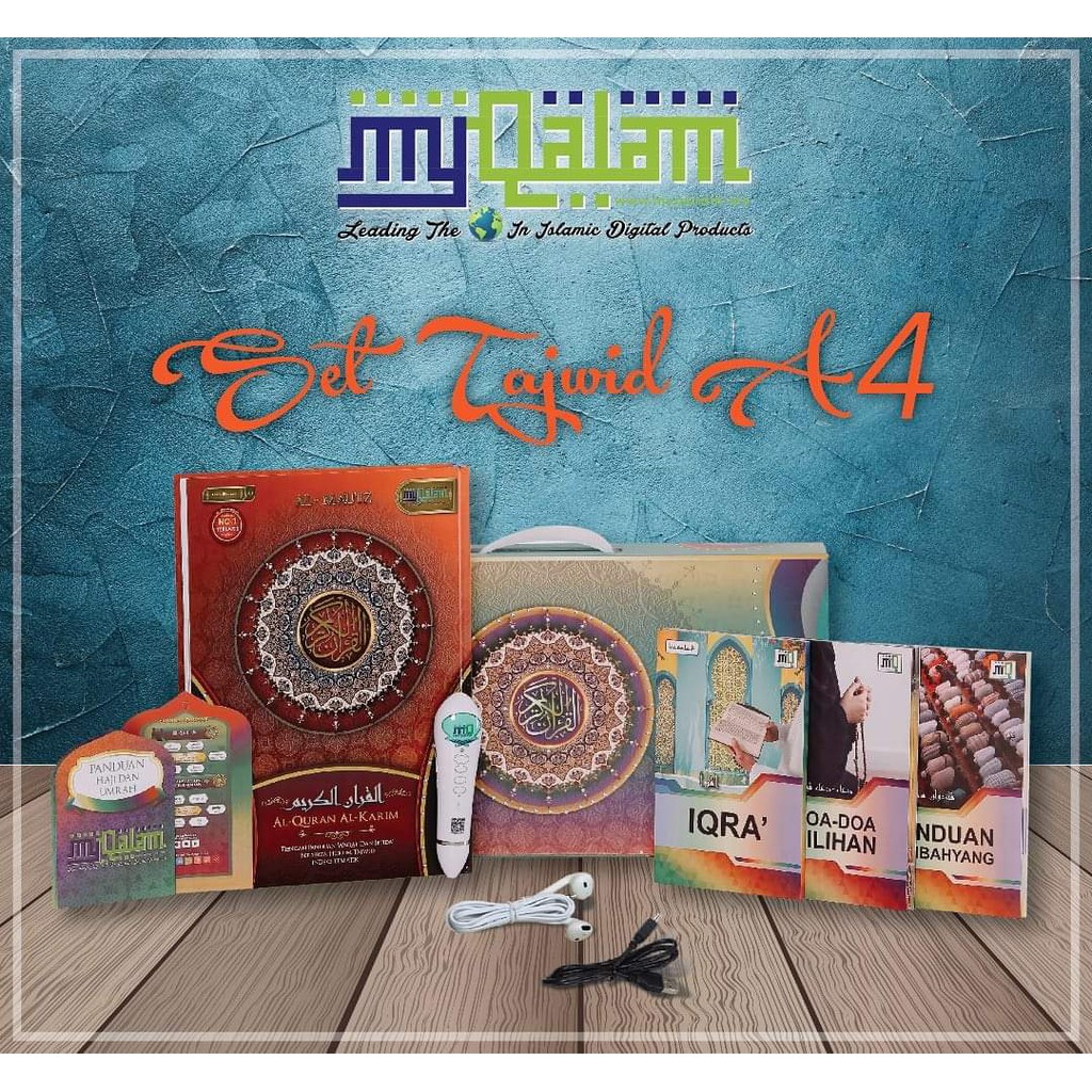 My Qalam A4 Set Pen Al Quran Digital Audio Qari Per Ayat Terjemahan ...