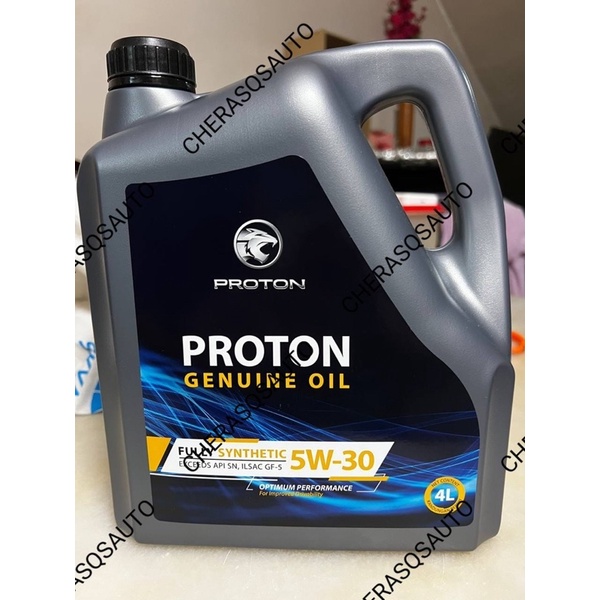 Genuine Engine Oil Proton 5W30 Fully Synthetic | Shopee Malaysia