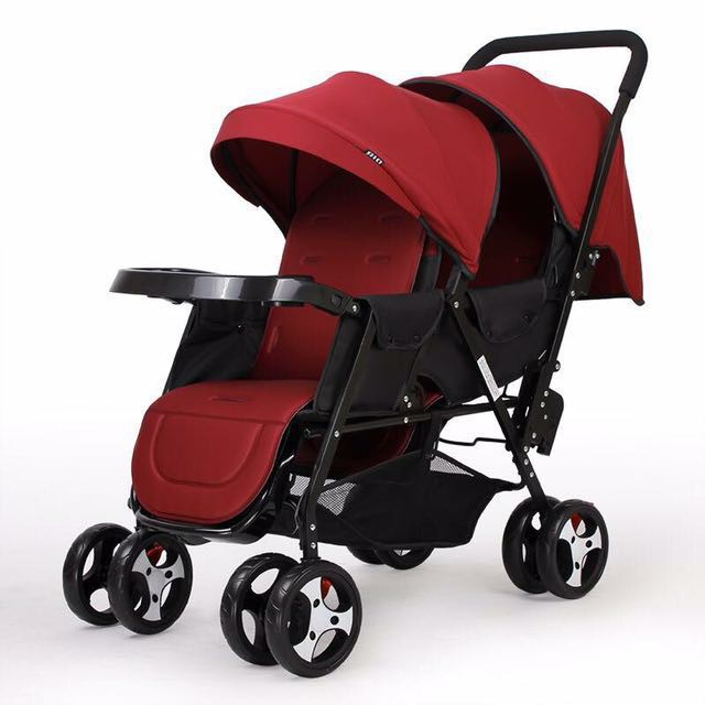 DOUBLE SEAT! Twin Stroller Front Back Stroller Double Strollers Kereta ...