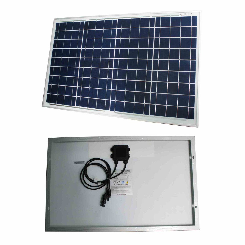 35-Watt / 35W Polycrystalline A-Grade Solar Panel Vmp 18V Imp 1.94A ...