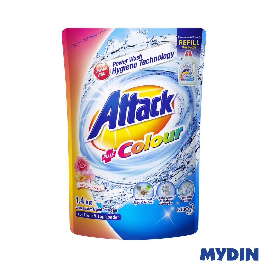 Attack Powder Detergent Plus Softener Floral Romance (1.4kg) | PGMall