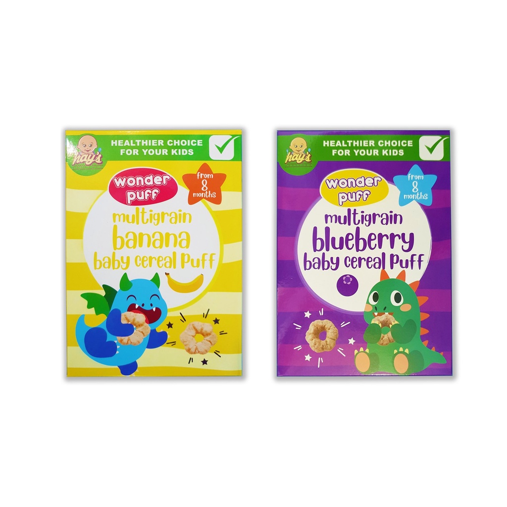 HAY'S BABY Wonder Puff - Multigrain Baby Cereal Puff 60g (8m+) | Shopee ...
