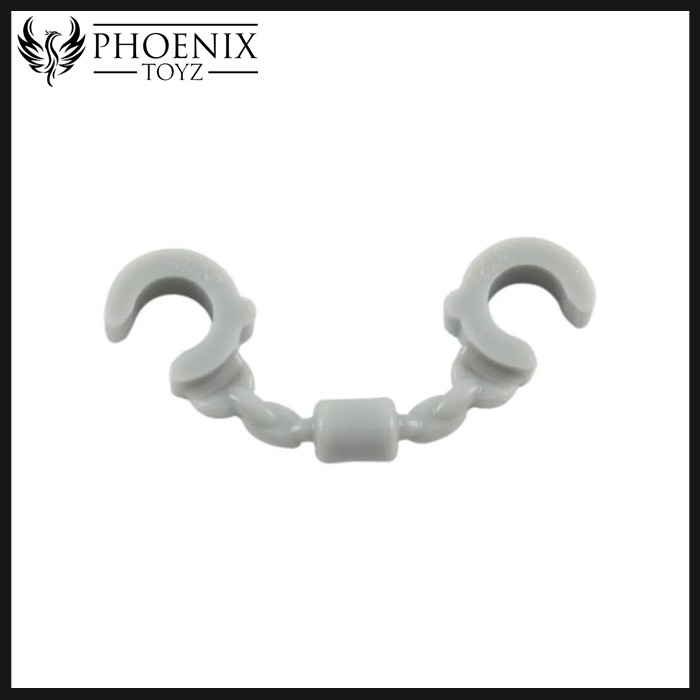 Lego Parts: [4641048] Minifigure Handcuffs (Light Bluish Gray) (New ...