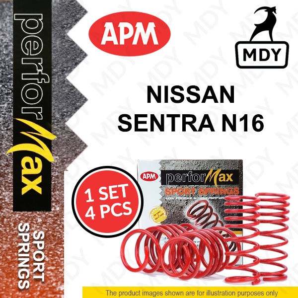 APM PERFORMAX Nissan Sentra N16 2000 - 2005 Lowered Sport Spring ...