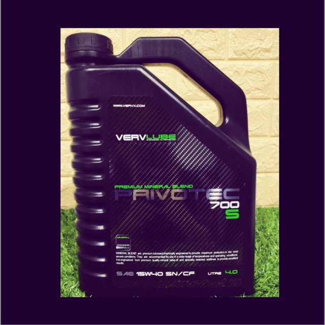 VERVX Minyak enjin 4 Liter, engine oil, mineral 15w 40( proton, honda ...