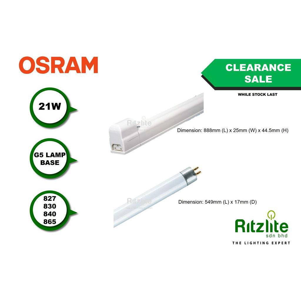 OSRAM T5 ECO 21W BATTEN WITH T5 HE TUBE | Shopee Malaysia