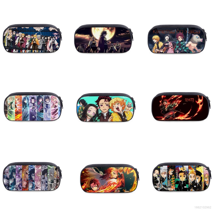AG Demon Slayer Anime Stationery Pencil Case Waterproof Pen Bag ...