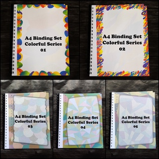 A4 Binding Set 3 (Buku Folio/Buku Skrap) Binding Paper With Plastic ...