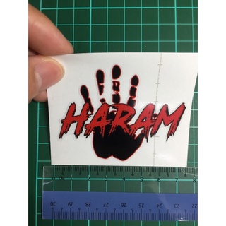 Sticker Haram Motor Sticker transparent | Shopee Malaysia