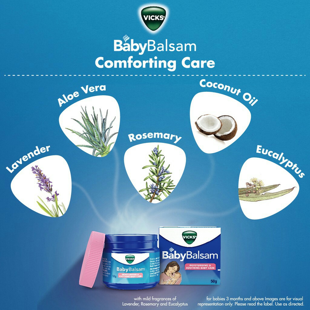 Vicks Baby Balsam 50g Ubat Selesema | Shopee Malaysia