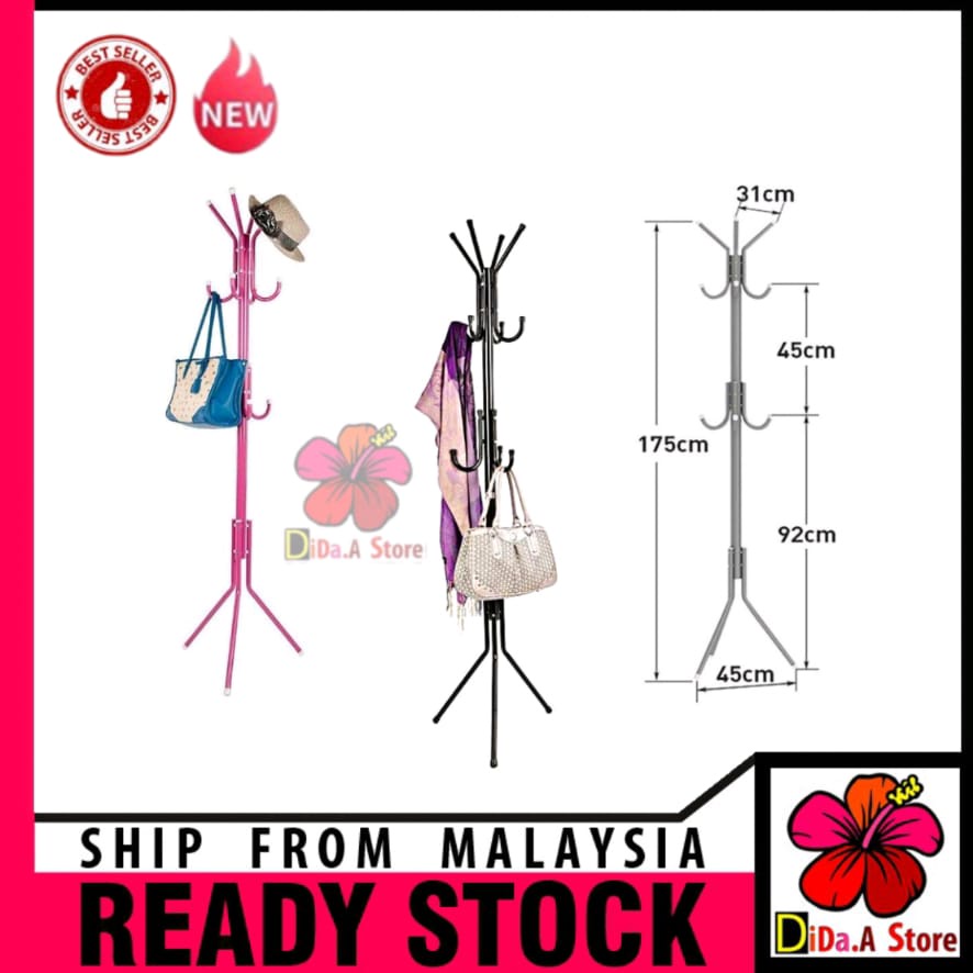 Rak Sangkut Baju Seluar Bag 12 Penyangkut / Hanging Stand / Rak Bag ...