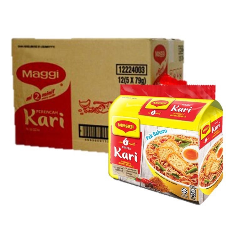 Maggi Kari 2-minn 1 CARTON ( 5's x 79g x 12 packs ) | Shopee Malaysia