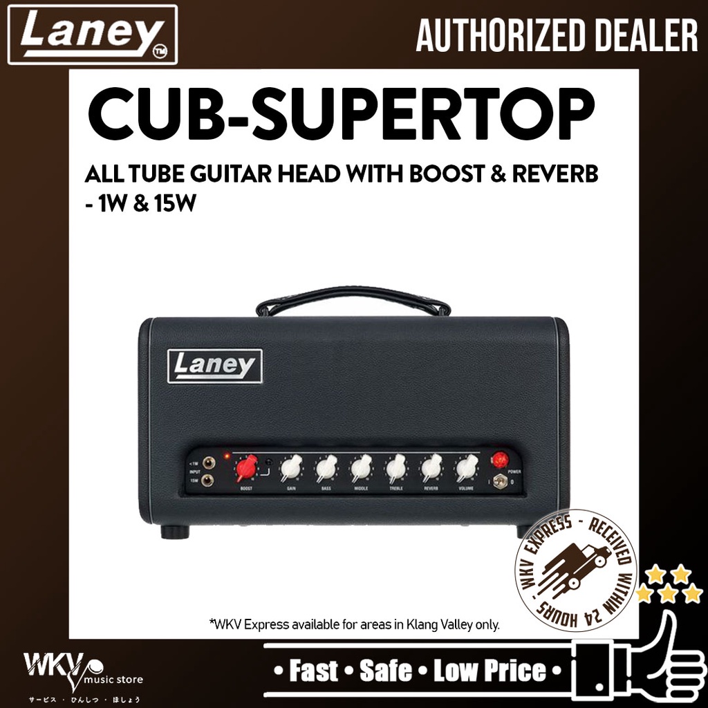 Laney CUB-SUPERTOP 15W All Tube Guitar Amp Head (CUB SUPERTOP) | Shopee ...