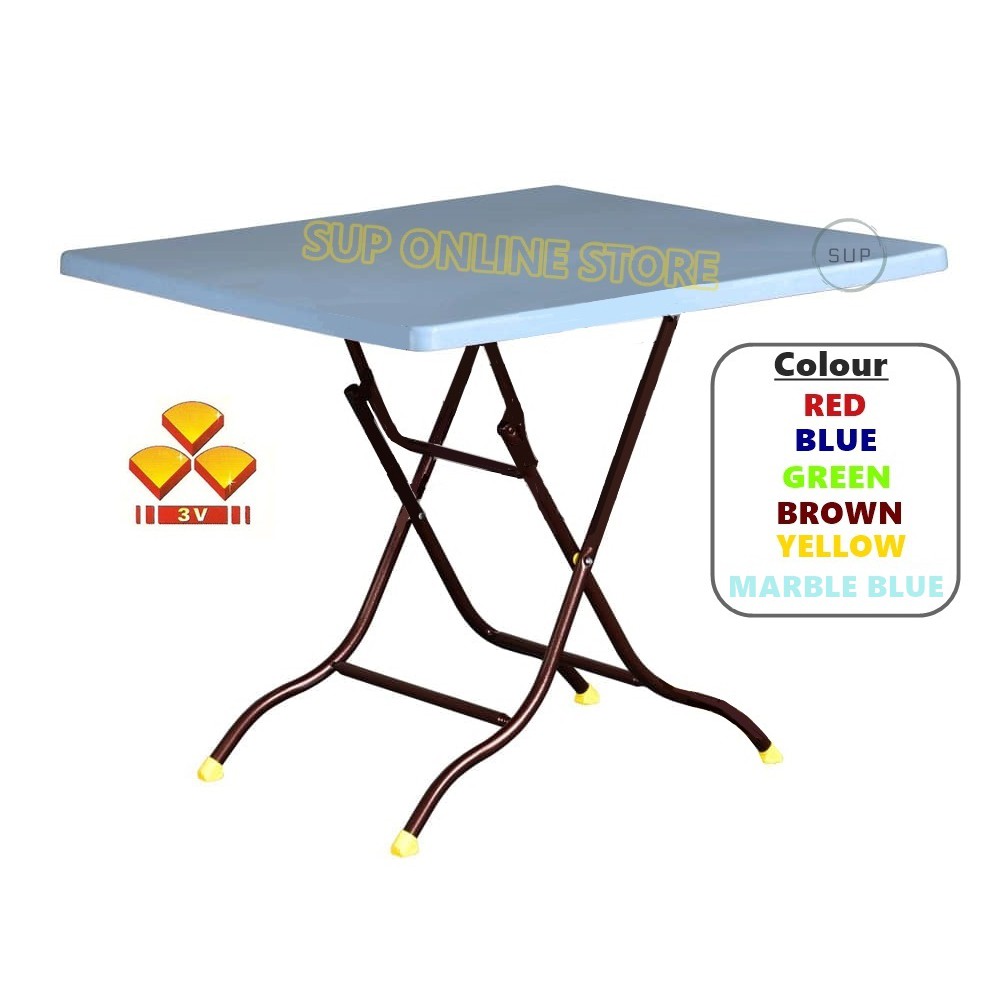3V Plastic Square Folding Table 3x3 / Study Table / Restaurant ...