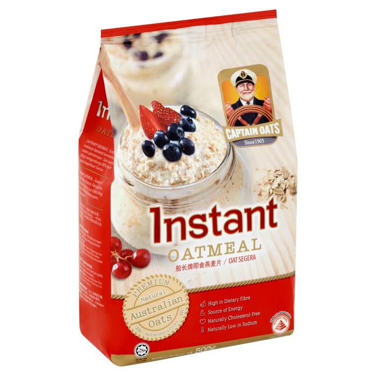 Captain Oats Instant Oatmeal 500g | Shopee Malaysia