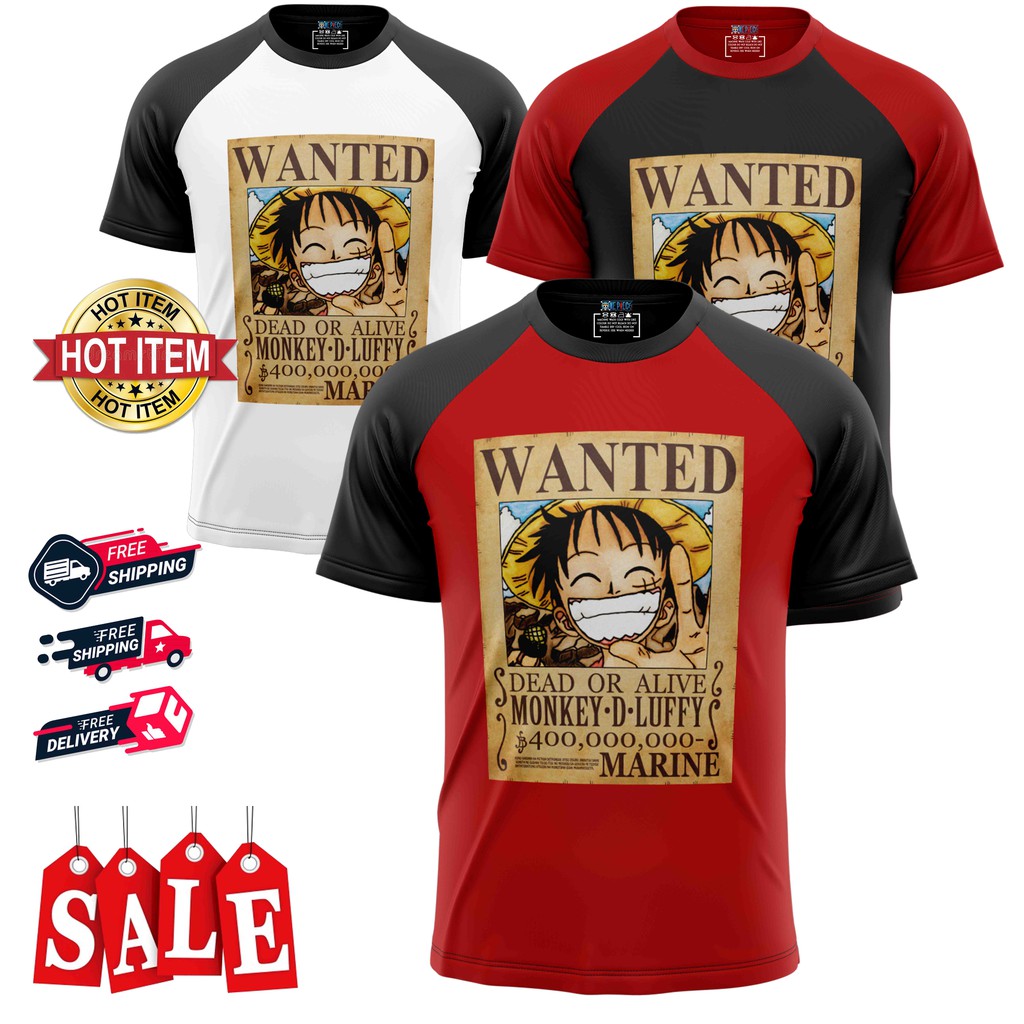 [OPP] BAJU ONE PIECE ANIME RAGLAN COTTON PREMIUM GRED | Shopee Malaysia