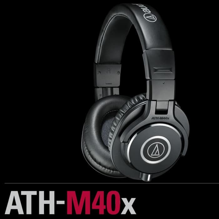 Audio Technica ATH-M40x Professional Studio Monitor Headphone Black ...