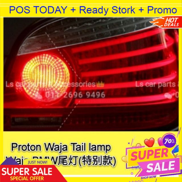 Proton waja bmw m5 86#led tail light #red #smoke #light bar #turn ...