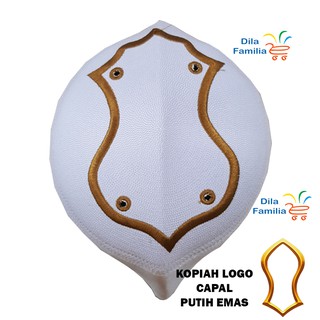 Kopiah Capal Nabi Logo Putih Hitam Emas Gold Tebal Dewasa Budak Lelaki ...