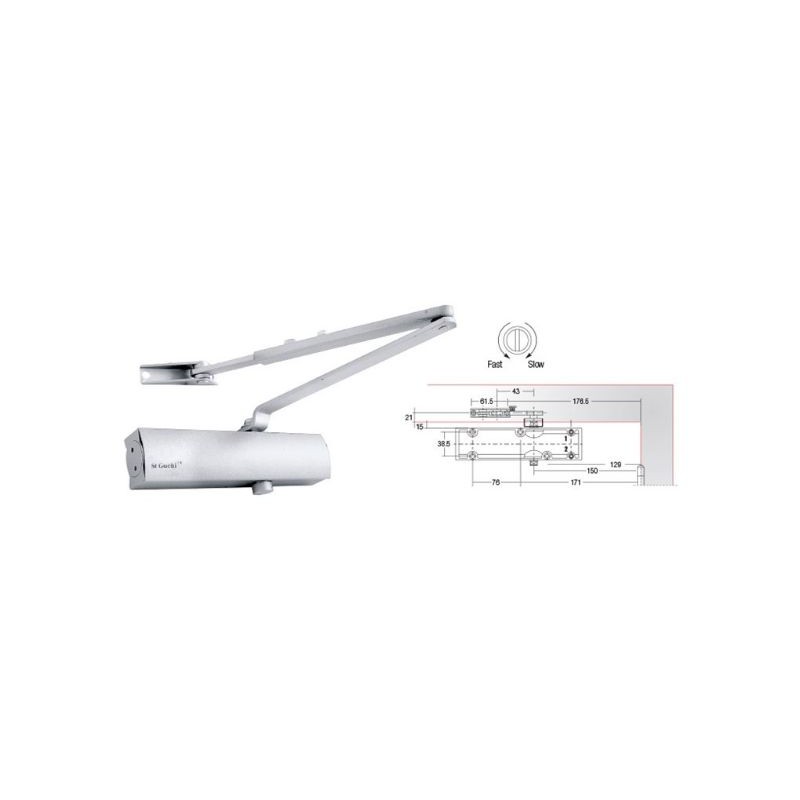 ST GUCHI SGDC 82 DOOR CLOSER | Shopee Malaysia