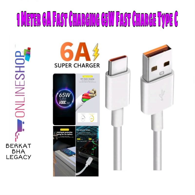 SV_6A Charging Super Fast Charging 65W Fast Charge 1 Meter Type C Data ...