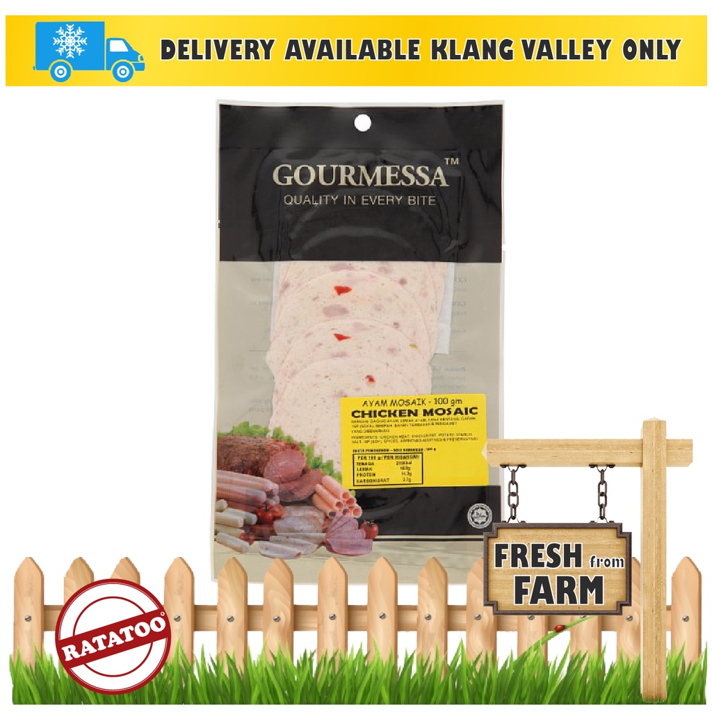HAM Gourmessa Chicken Mosaic 100g RATATOO MARKET | Shopee Malaysia
