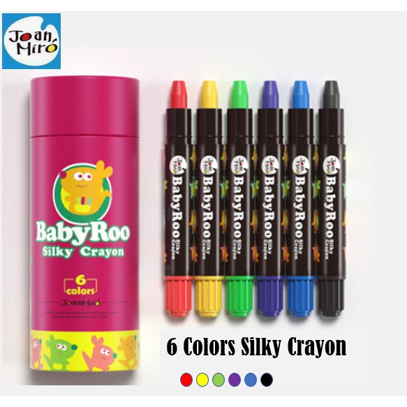 Joan Miro Silky Crayon 6/12/24 Colours - 3 in 1 Crayon+ Pastel+ ...