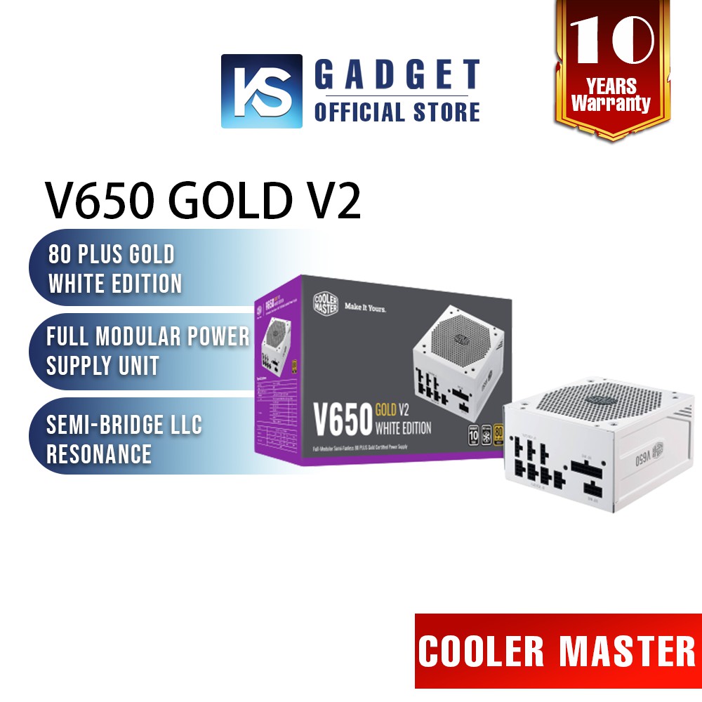 Cooler Master V650 V2/ V750 V2/ V850 V2 Gold Full Modular Power Supply ...