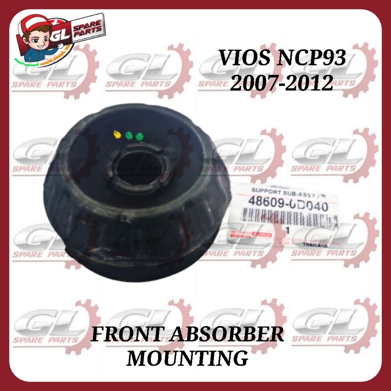 ABSORBER MOUNTING(OEM)VIOS NCP93 2007-2012Y TOYOTA (48609-0D050)(1PC ...