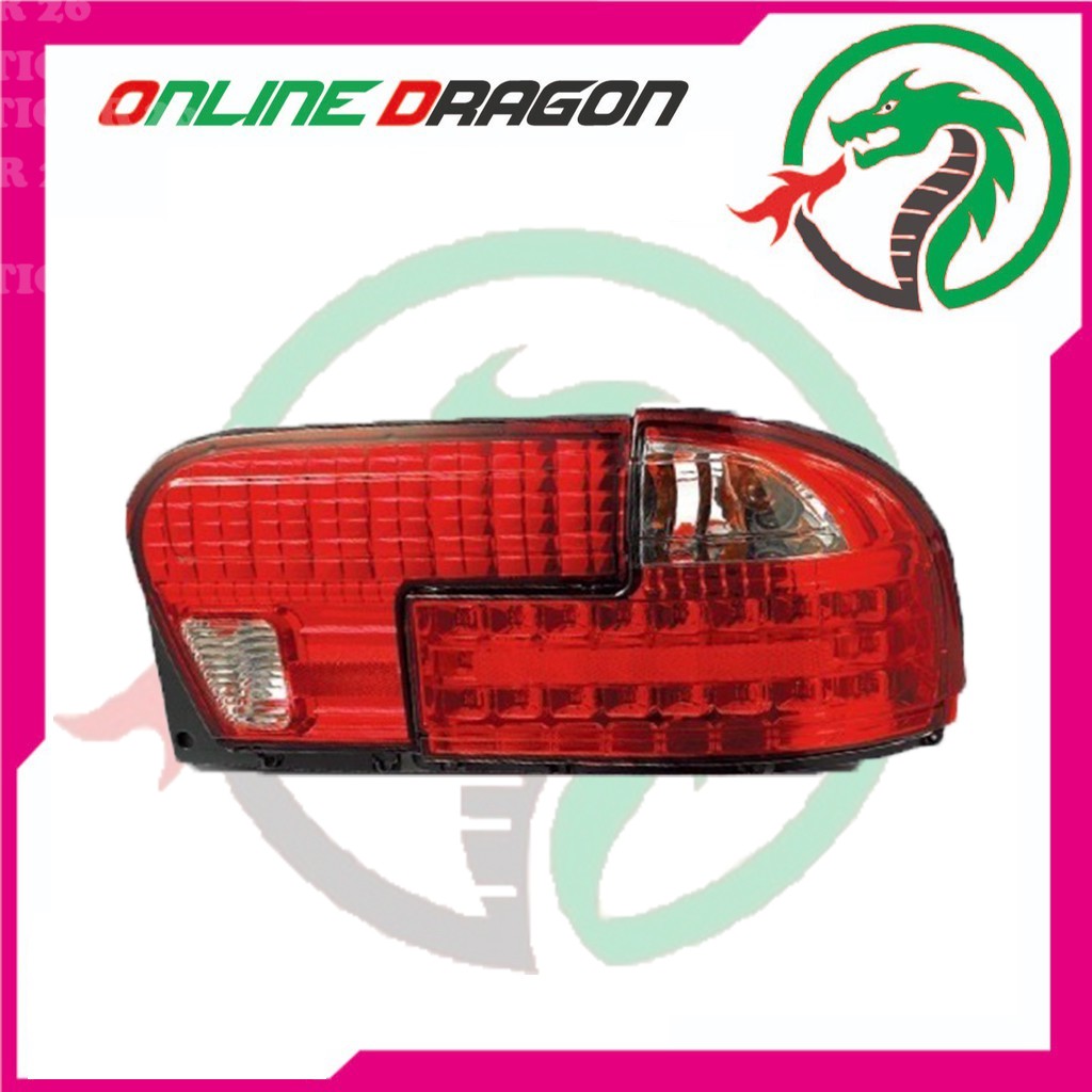 Vland LED Tail Lamp for Proton Wira 1992 Taillight Red Car Lights ...
