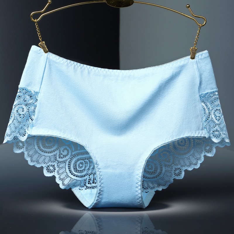 Cotton Panties Mid Waist Panties Lace Sexy Panties Seamless Panties
