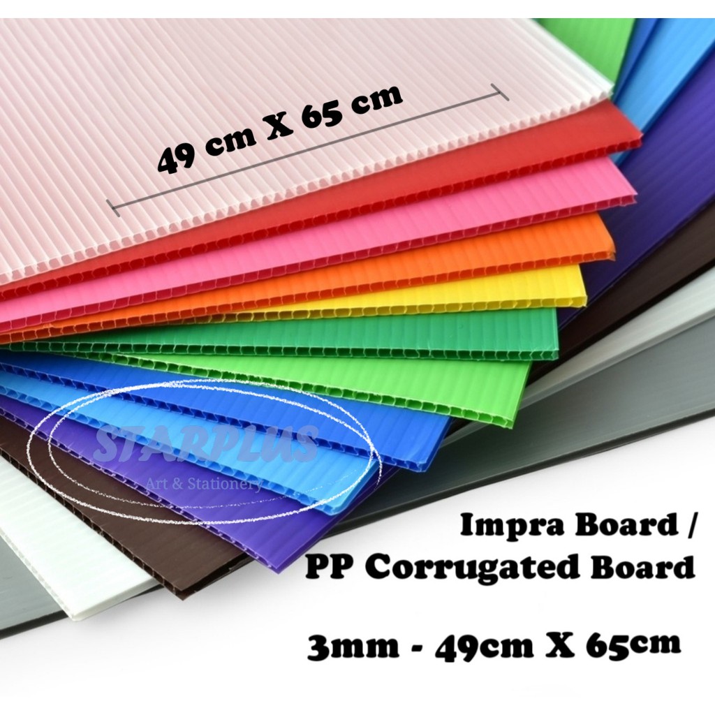 (Starplus) Thick Polypropylene PP Corrugated Cardboard/Impra Board*DIY ...