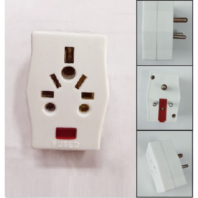 3 Round Pin 5Amp Plug Adapter Multiple Adaptor Plug Multiple Plug ...