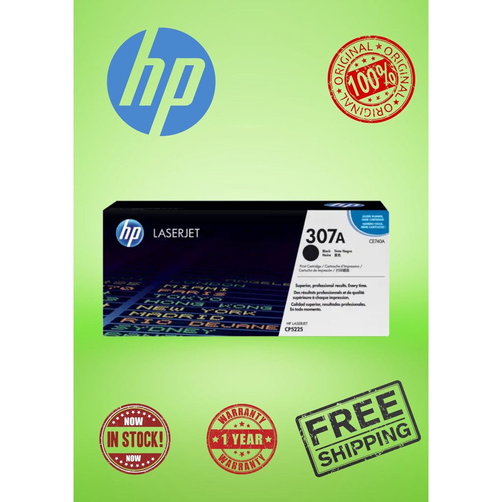 HP 307A/ BLACK (CE740A)/CYAN (CE741A)/ YELLOW (CE742A)/ MAGENTA (CE743A ...