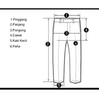 Seluar Slacks Ikut Ukuran Badan | Shopee Malaysia