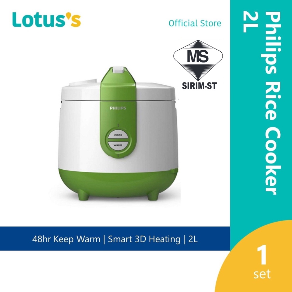 Philips Hd3119 Rice Cooker (2.0 Litre) | Shopee Malaysia