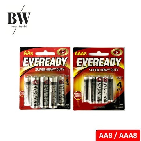 Eveready Super Heavy Duty AA / AAA 8pcs | Shopee Malaysia