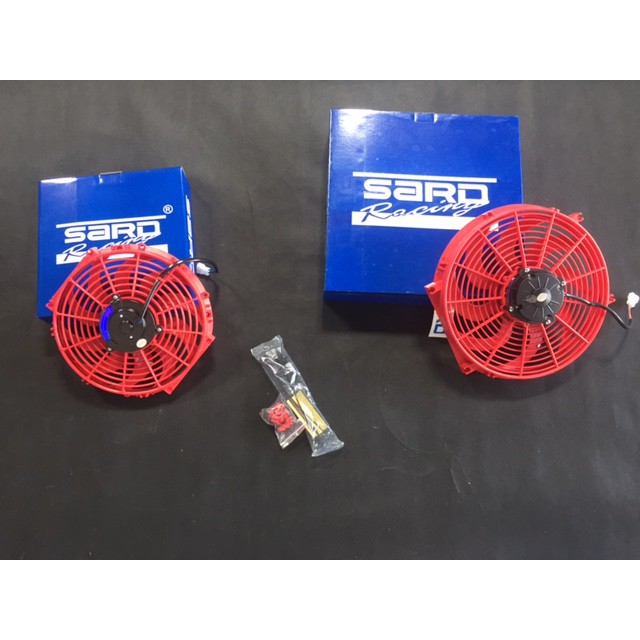 40115 - Sard TORNADO hi speed radiator fan red color 12 INCH - 14 INCH ...