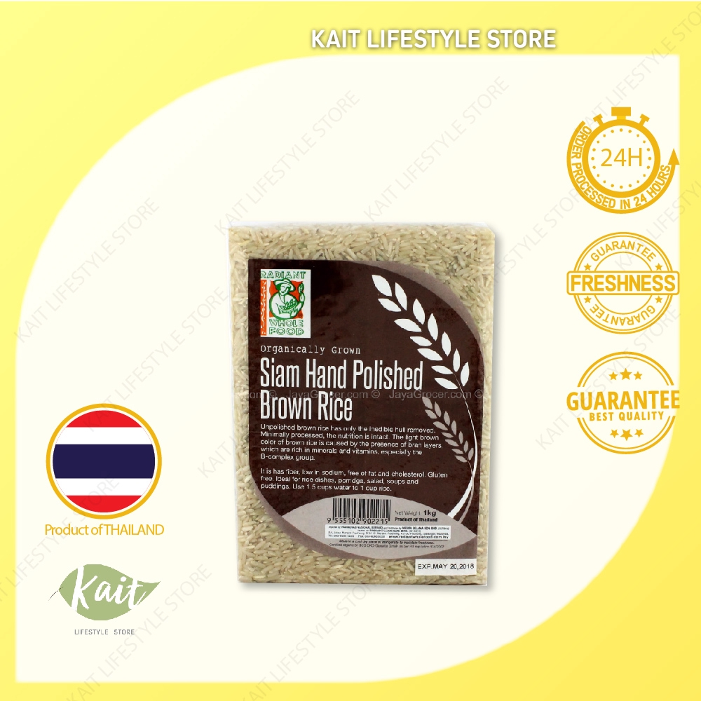 RADIANT Siam Hand polished Brown rice Organic | Shopee Malaysia