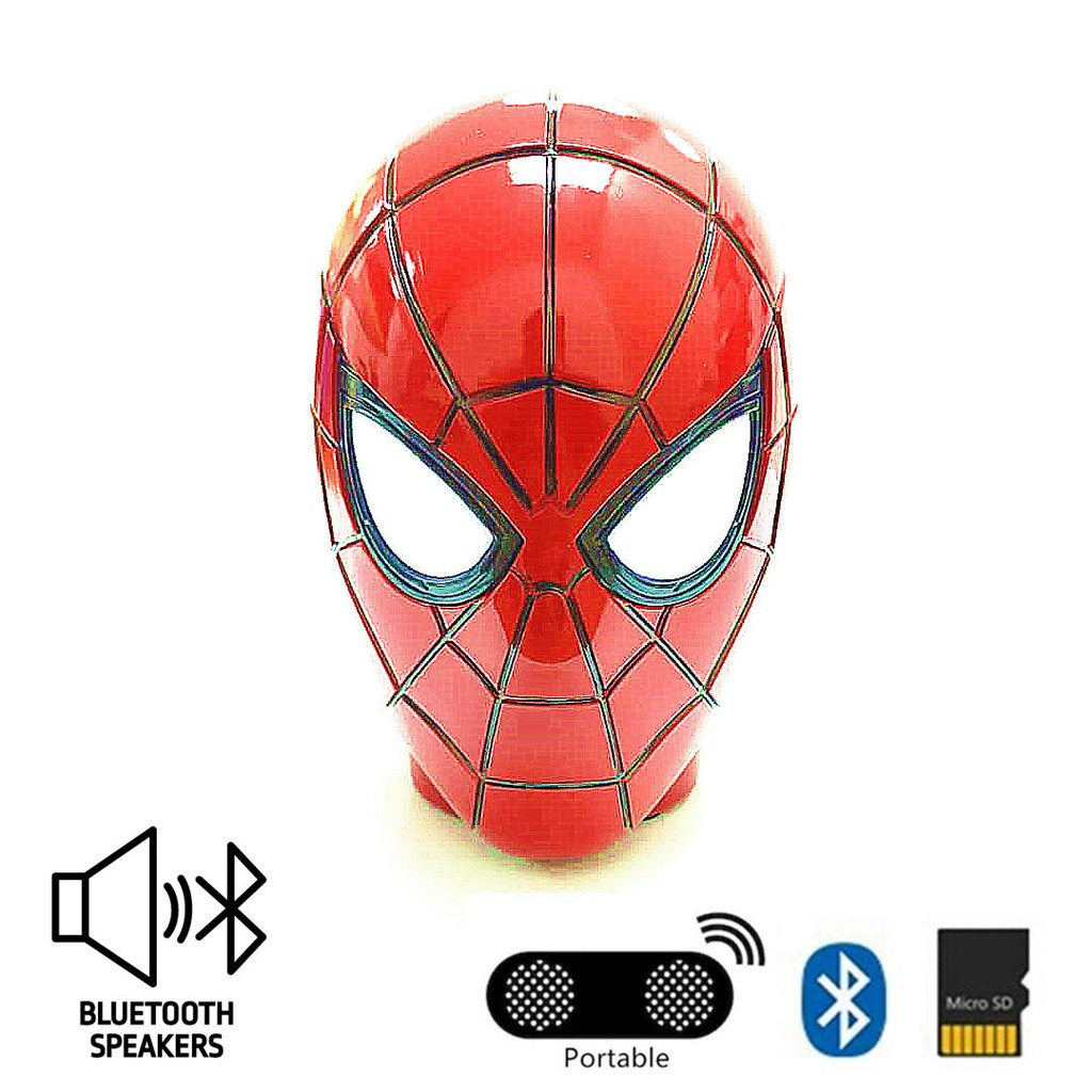 Spider-Man Bluetooth Speaker Portable (Wireless FM Radio SD card ...