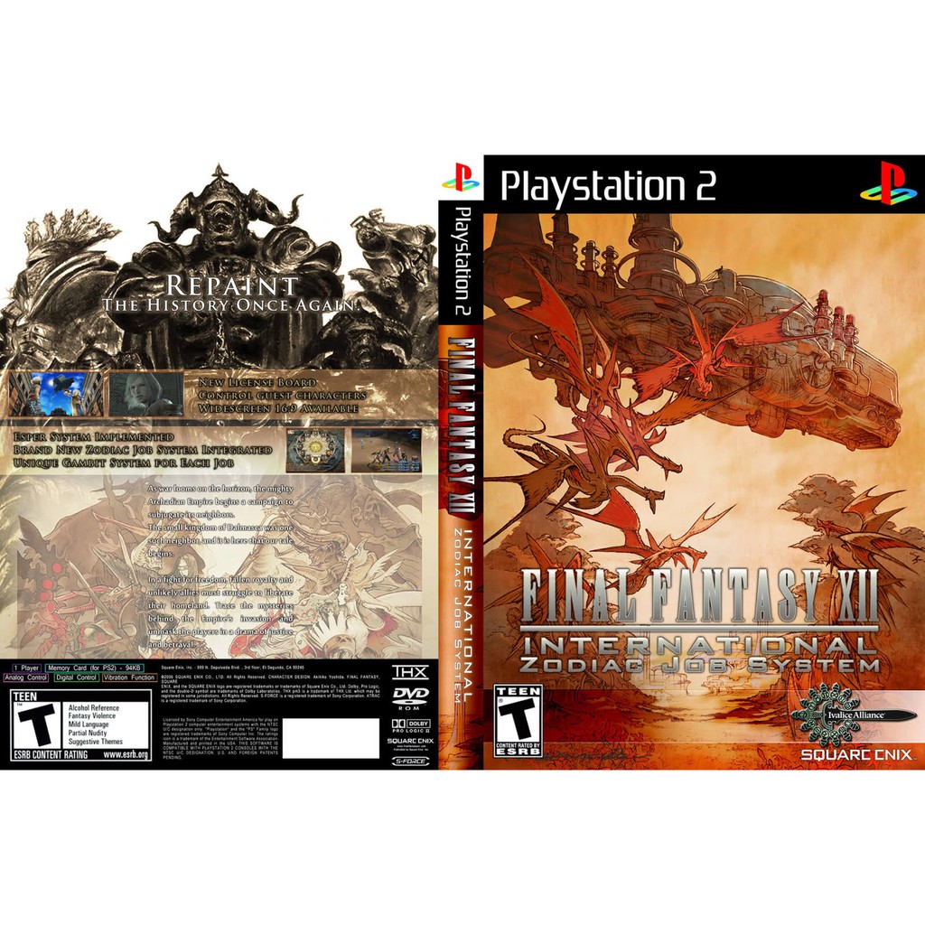 PS2 Final Fantasy XII international Zodiac System (ENG) | Shopee Malaysia