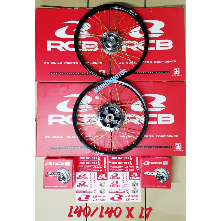 RCB Y15ZR Y125 LC135 5S DREAM WAVE 140/140 X 17 RACING BOY ALLOY ALOI ...