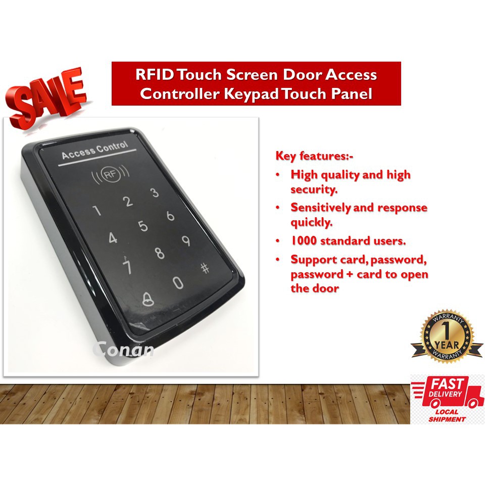 RFID Touch Screen Door Access Controller Keypad Touch Panel | Shopee ...