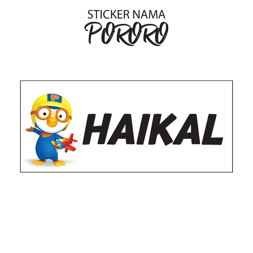 STICKER NAMA KARTUN SEKOLAH | Shopee Malaysia