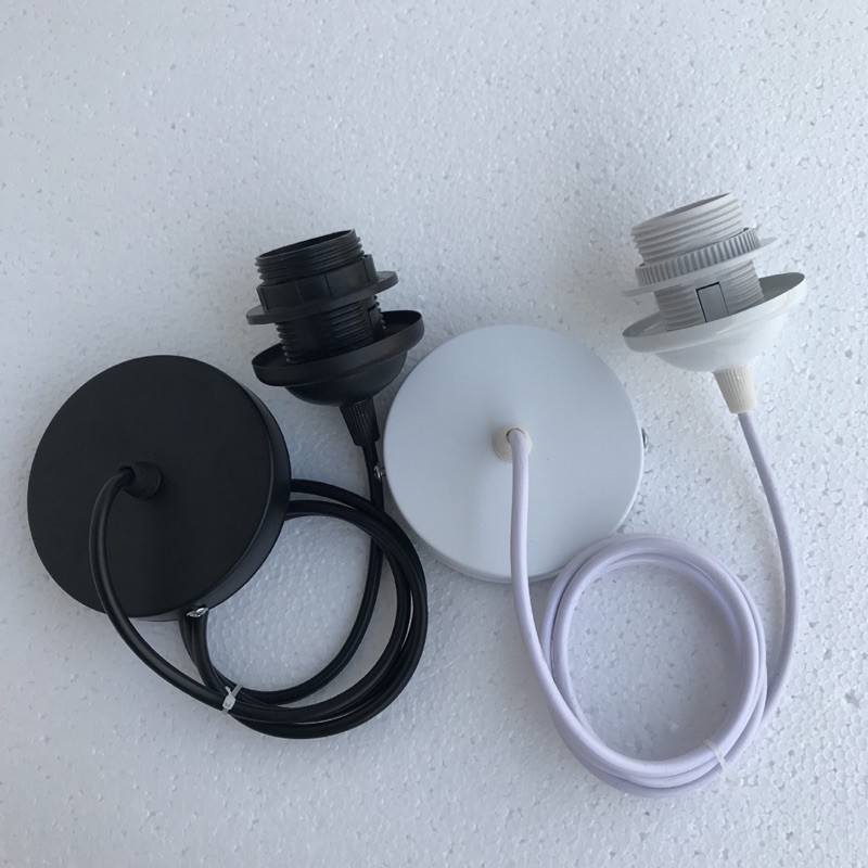 READY STOCK E27 LAMP HOLDER WITH 800MM WIRE SINGLE BASE PENDANT LIGHT ...