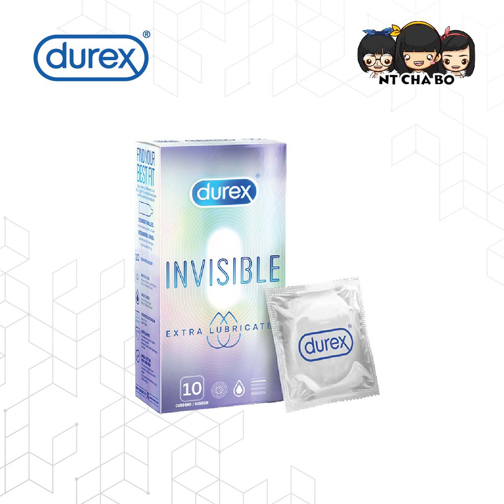 Durex Invisible Extra Lubricated 10’s | Shopee Malaysia