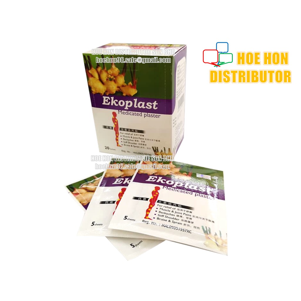 Ekoplast Ginger infused Medicated Plaster / Plaster Halia 5 sheet ...
