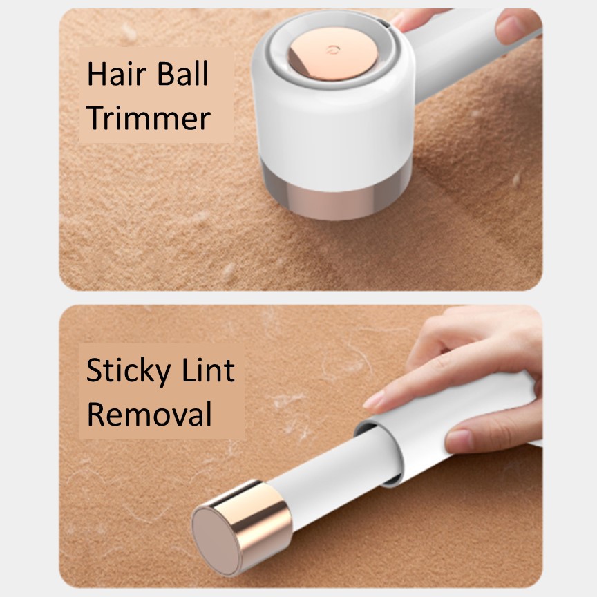 2in1 Hair Ball Trimmer Lint Remover Portable Wireless Rechargeable ...
